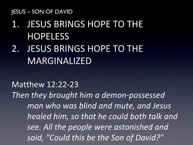Jesus - Son Of David | PPT | Christianity | Religion & Spirituality