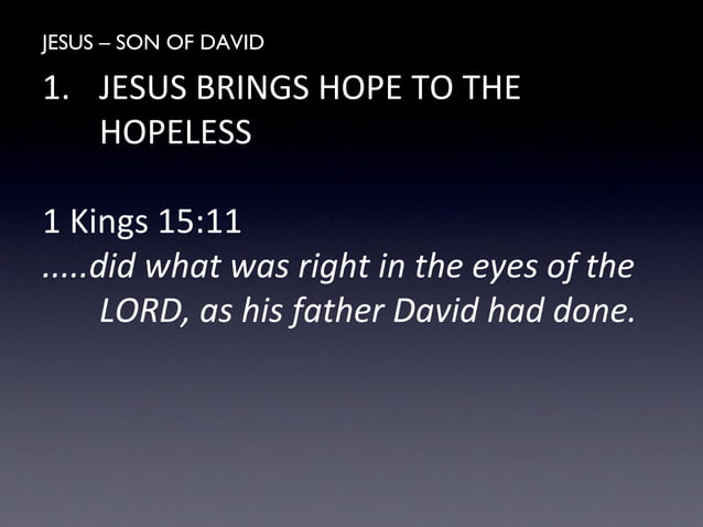 Jesus - Son Of David | PPT | Christianity | Religion & Spirituality
