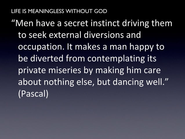 Life Is Meaningless Without God | PPT | Christianity | Religion ...
