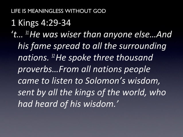 Life Is Meaningless Without God | PPT | Christianity | Religion ...