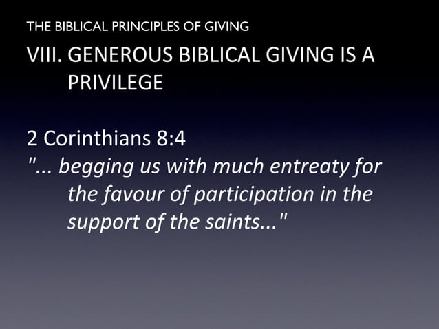 The Biblical Principles Of Giving | PPT | Christianity | Religion ...