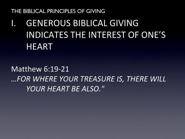 The Biblical Principles Of Giving | PPT | Christianity | Religion ...