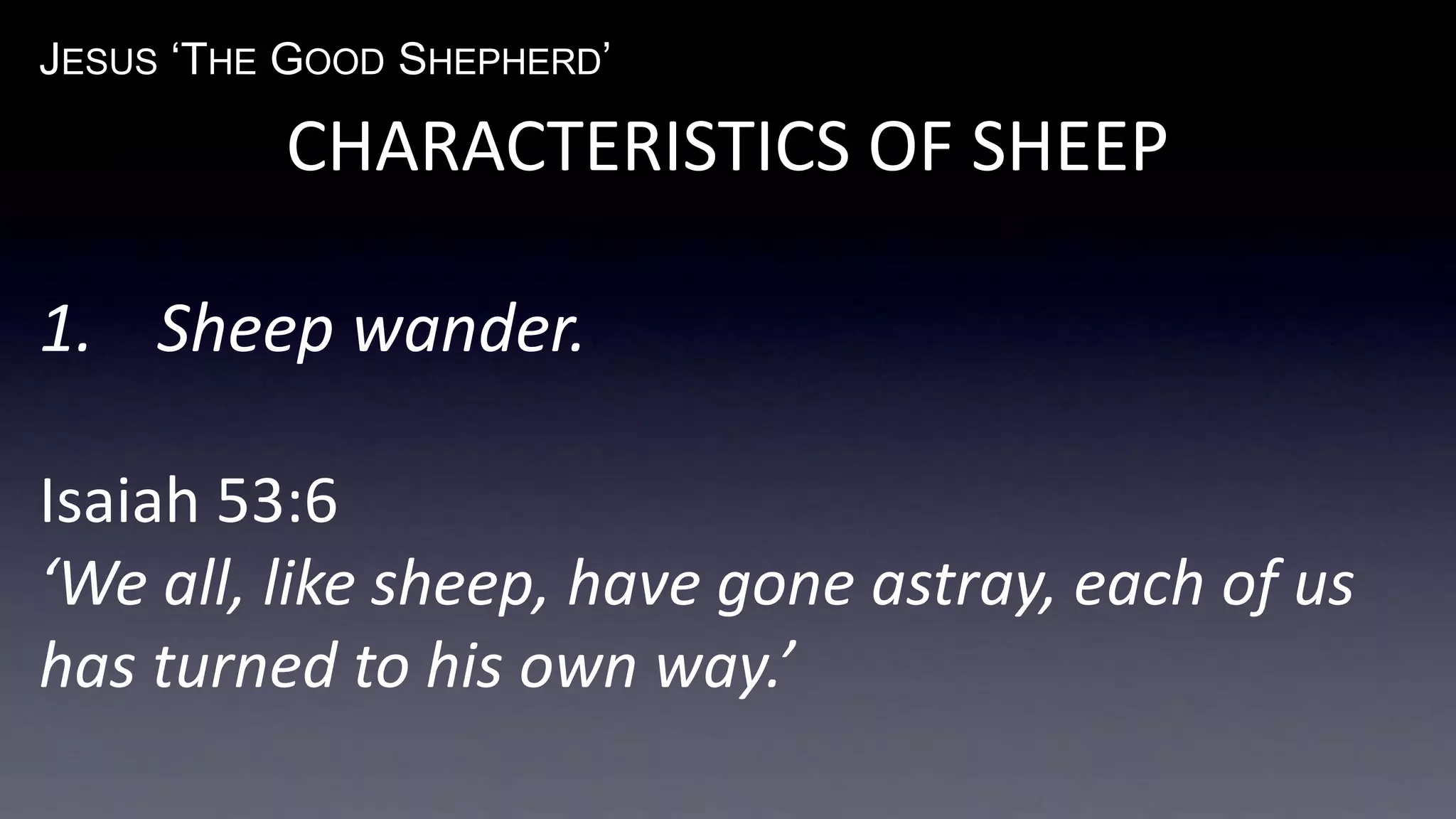 Jesus, The Good Shepherd | PPTX