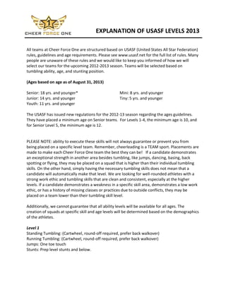 2013 14 half-season packet-1 | PDF | Cheerleading | Sports