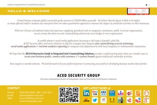 2013 14 Interactive Guide to Integrated Anti-Counterfeiting Solutions | PPT