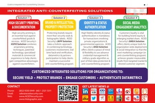 2013 14 Interactive Guide to Integrated Anti-Counterfeiting Solutions