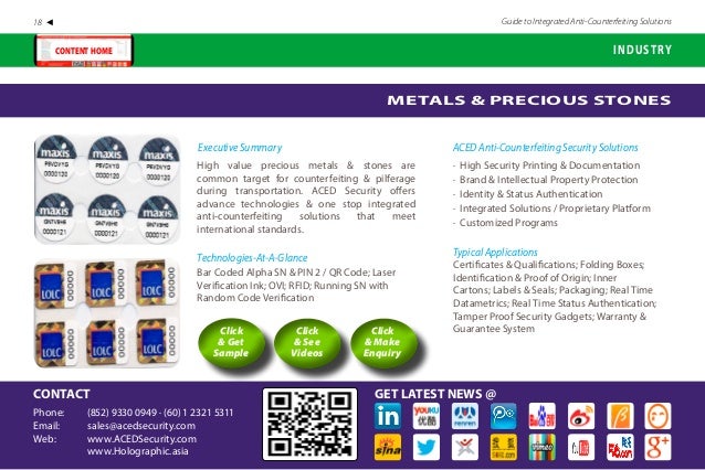 2013 14 Interactive Guide to Integrated Anti-Counterfeiting Solutions