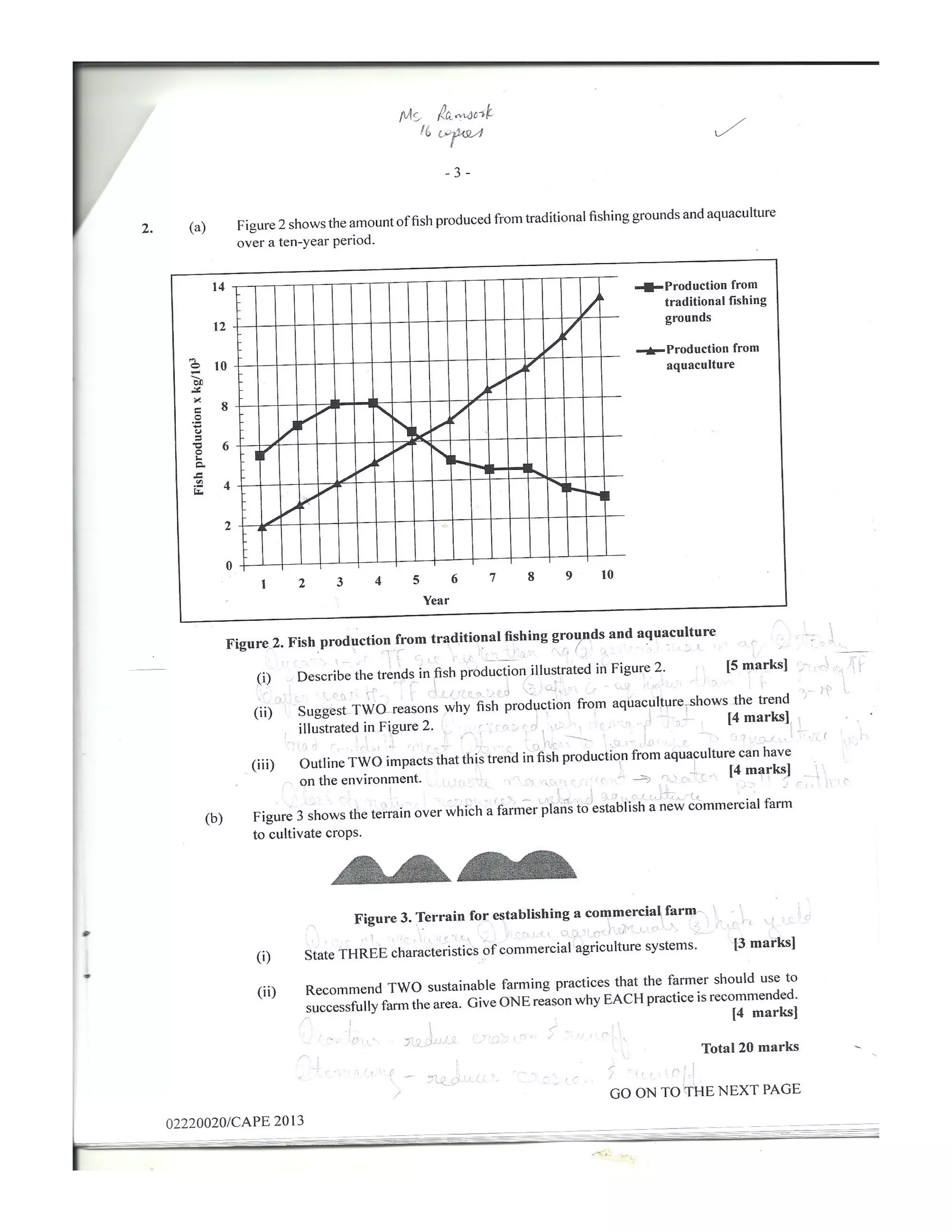 CAPE Environmental Science Unit 2 2013 Paper 2 | PDF