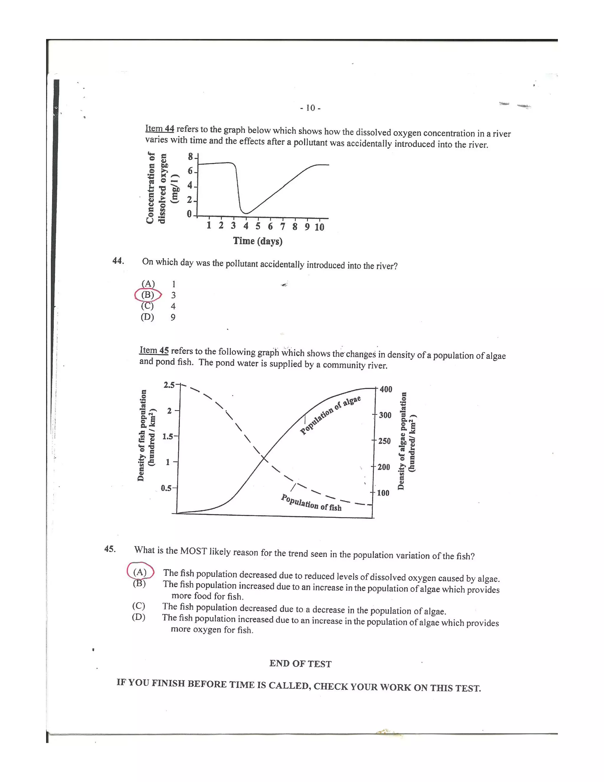 CAPE Environmental Science Unit 2 Paper 1 2013 | PDF