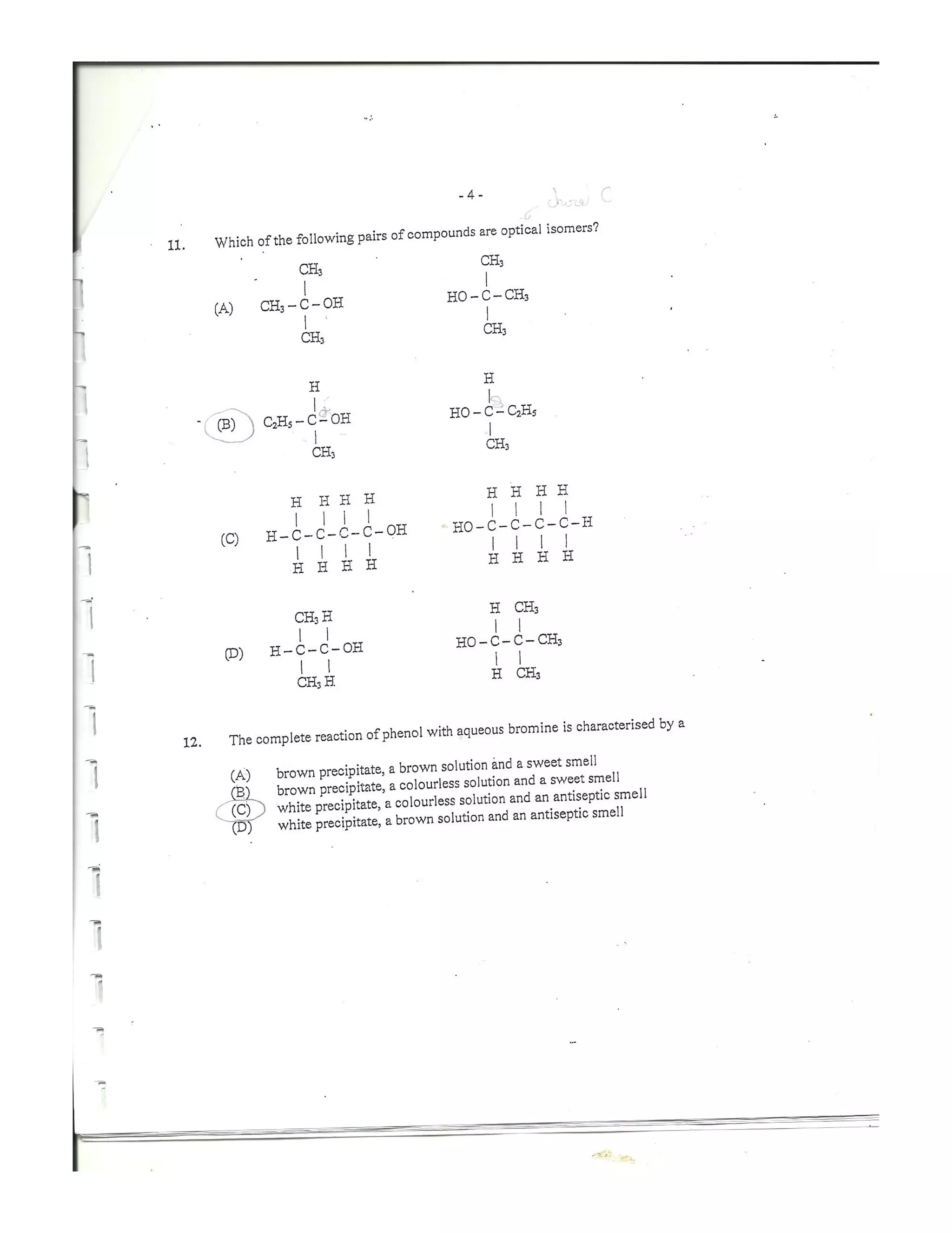 CAPE Chemistry Unit 2 Paper 1 2013 | PDF