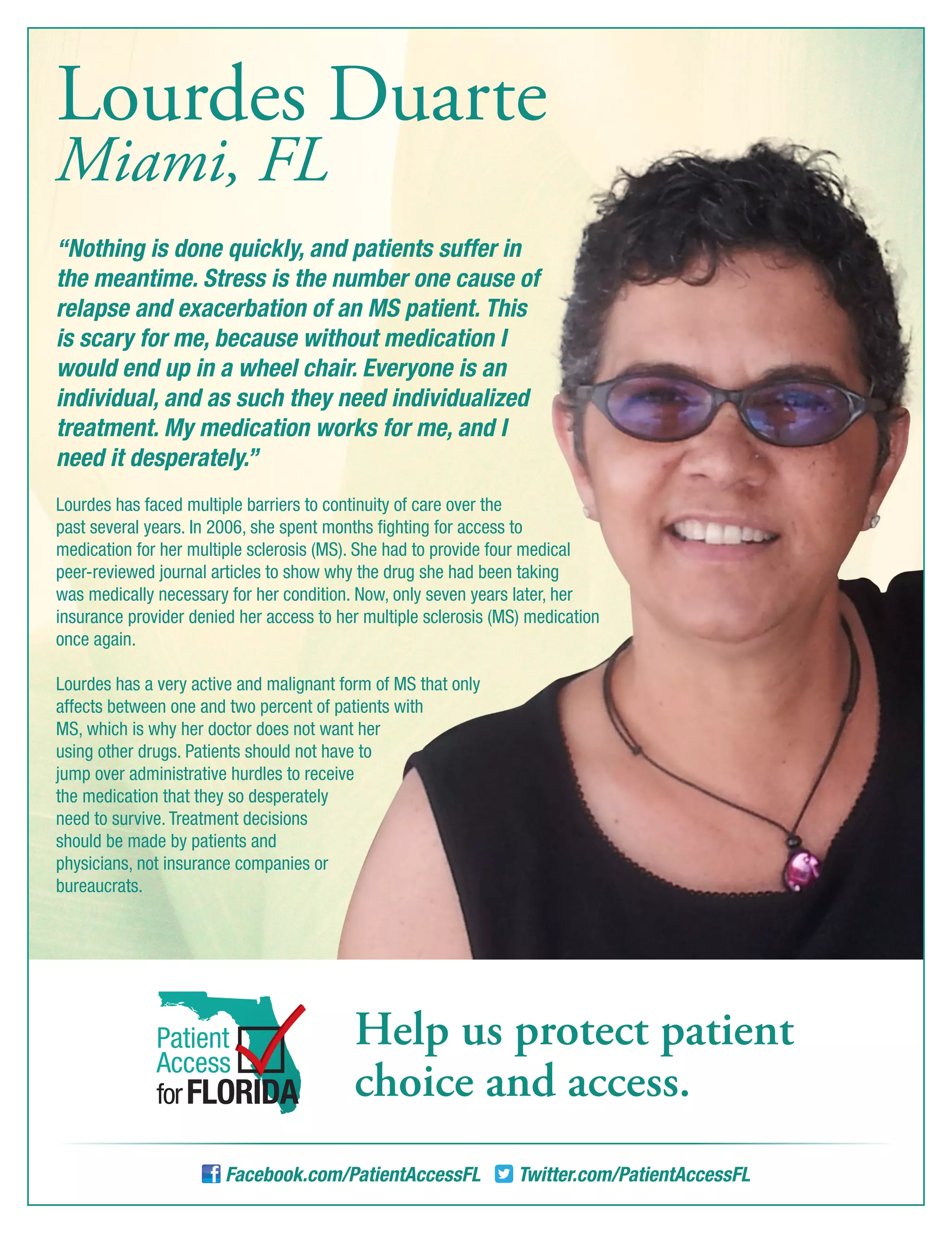 2013 Patient Access for Florida Flyer: Lourdes Duarte | PDF
