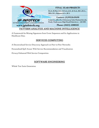 2013 2014 ieee project titles | PDF