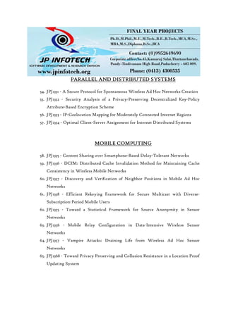 IEEE PROJECTS 2013 for me | PDF