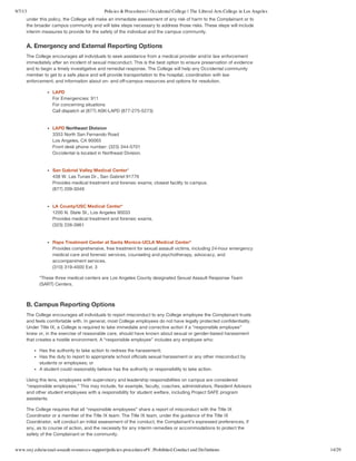 2013-2014 Occidental College Sexual Assault Policy | PDF | Crime ...