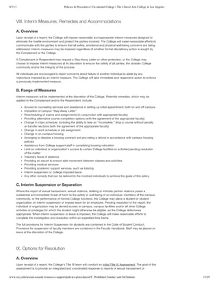 2013-2014 Occidental College Sexual Assault Policy | PDF | Crime ...