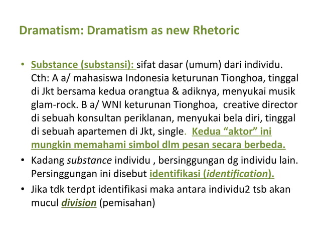 the rhetoric & dramatism | PPT