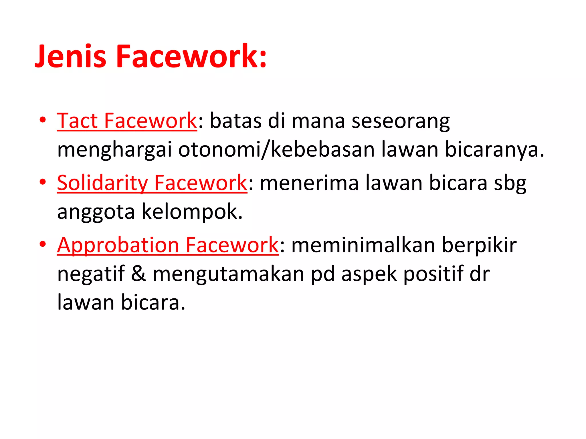 face negotiation theory | PDF