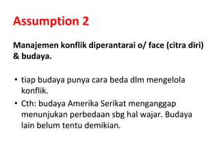 face negotiation theory | PDF