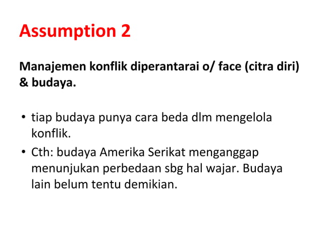 face negotiation theory | PDF