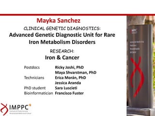 Diagnóstico genético en enfermedades raras del metabolismo del hierro ...