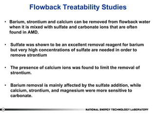 Treating Flowback Water with Acid Mine Drainage (AMD) for Reuse in ...