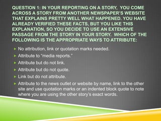 2013 attribution test | PPTX