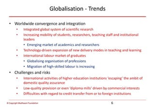 Globalisation and transformation of Higher Education - Indian Experience | PPT