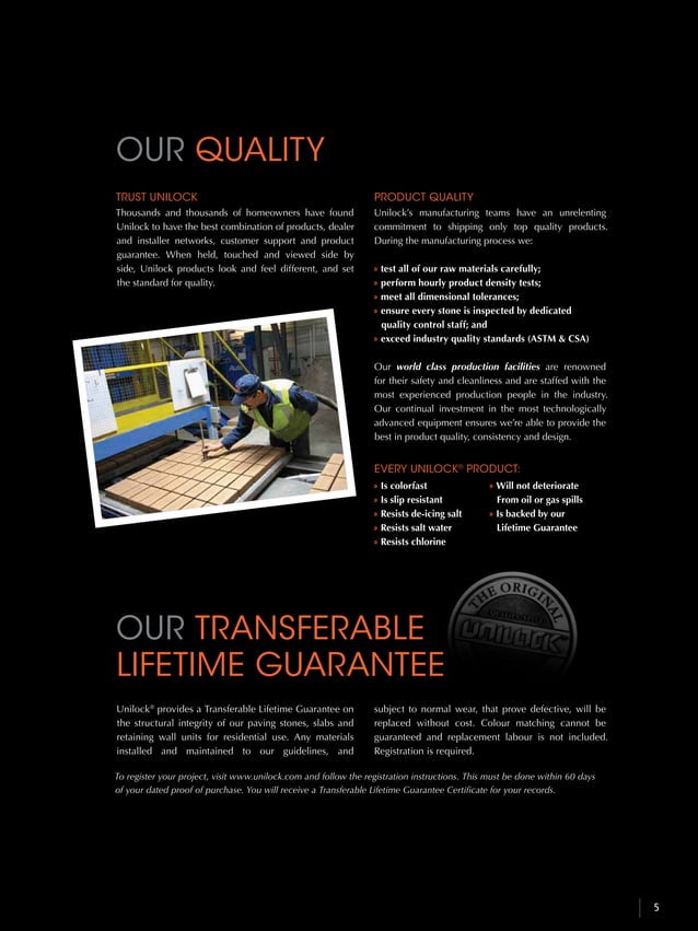 Stone Works Canada-Unilock Interlock Pavers Catalog | PDF