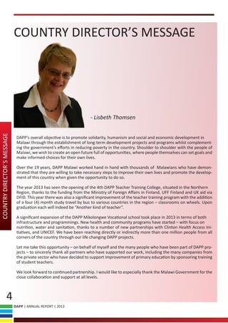 DAPP Malawi - 2013 Annual Report | PDF