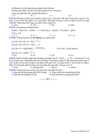Đề thi đại học 2013 môn Hóa Học khối A | PDF
