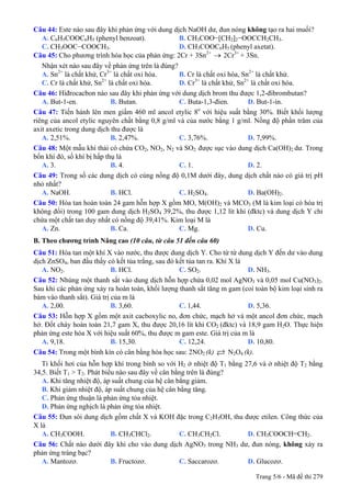 Đề thi đại học 2013 môn Hóa Học khối B | PDF