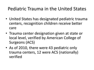 GEMC- Pediatric Trauma: Special Considerations- Resident Training | PDF
