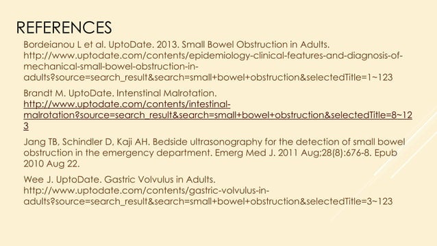 GEMC- Bowel Obstruction- Resident Training | PPT