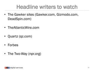 The Elements of a Good Headline | PPT
