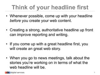 The Elements of a Good Headline | PPTX
