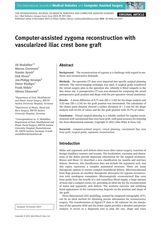 2013 modabber-zygoma-reconstruction | PDF