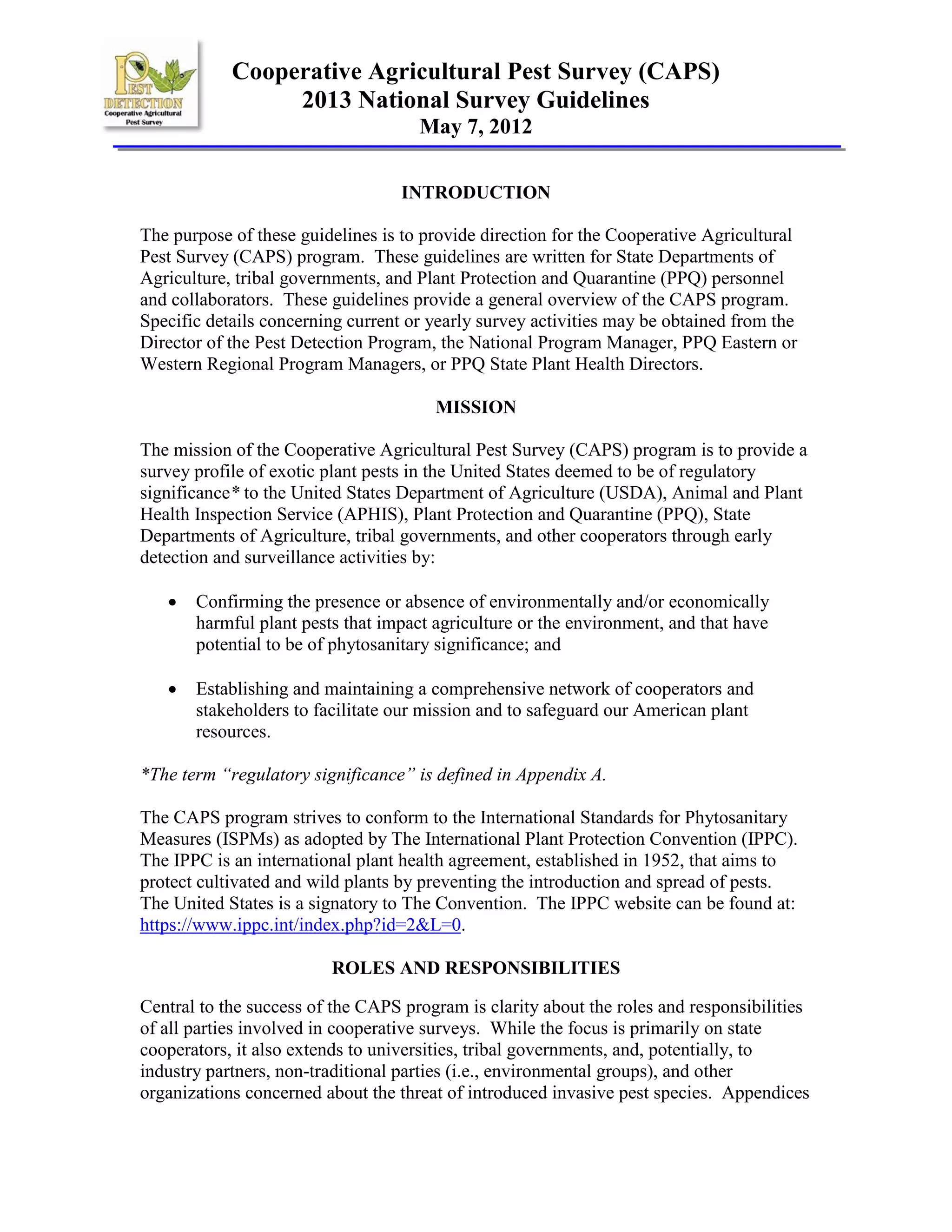 2013 National Survey Guidelines | PDF