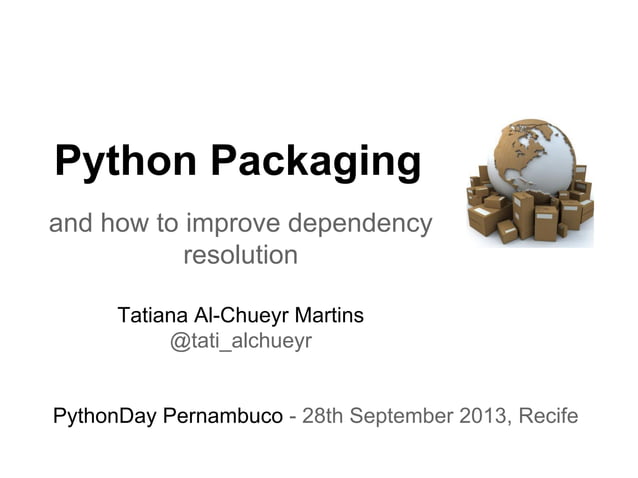Python packaging and dependency resolution | PDF