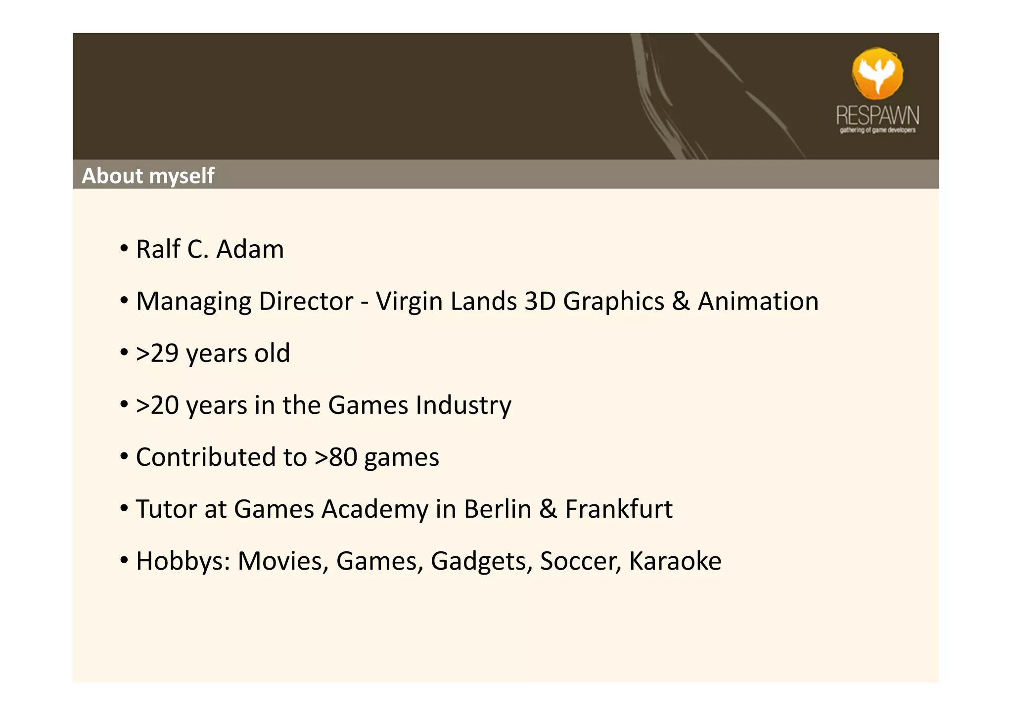 100 of the most influential German Videogames | Ralf C. Adam | PPT