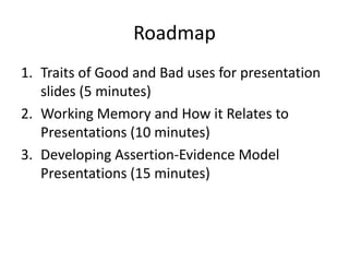 PowerPoint Supported by the Science of Learning: Using the Assertion ...