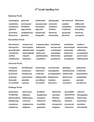 2013 spelling-bee-parent-letter-rules-and-lists (1) | PDF | Beekeeping ...