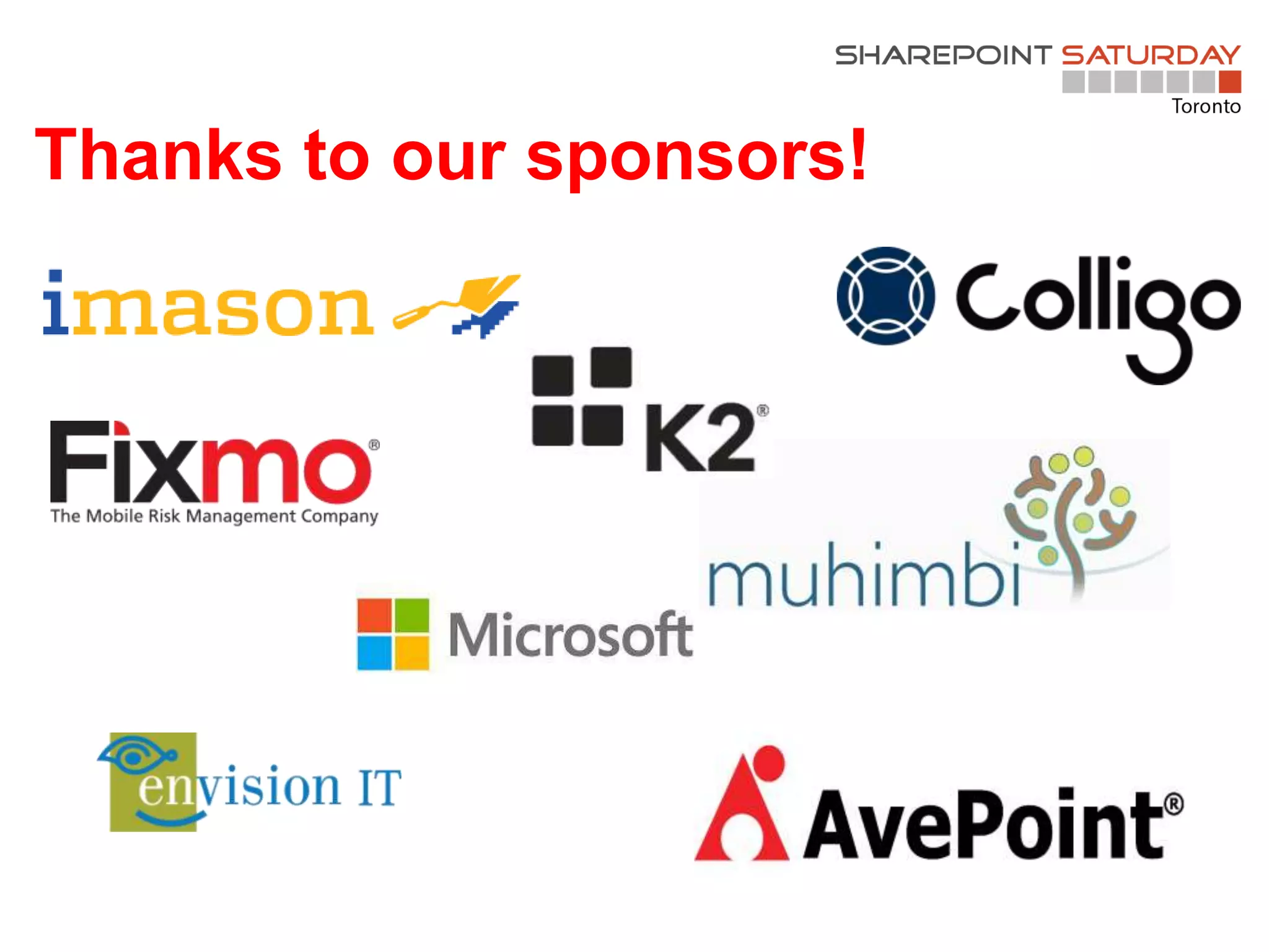 Writing Secure Sharepoint Code Sharepoint Saturday Toronto Ppt