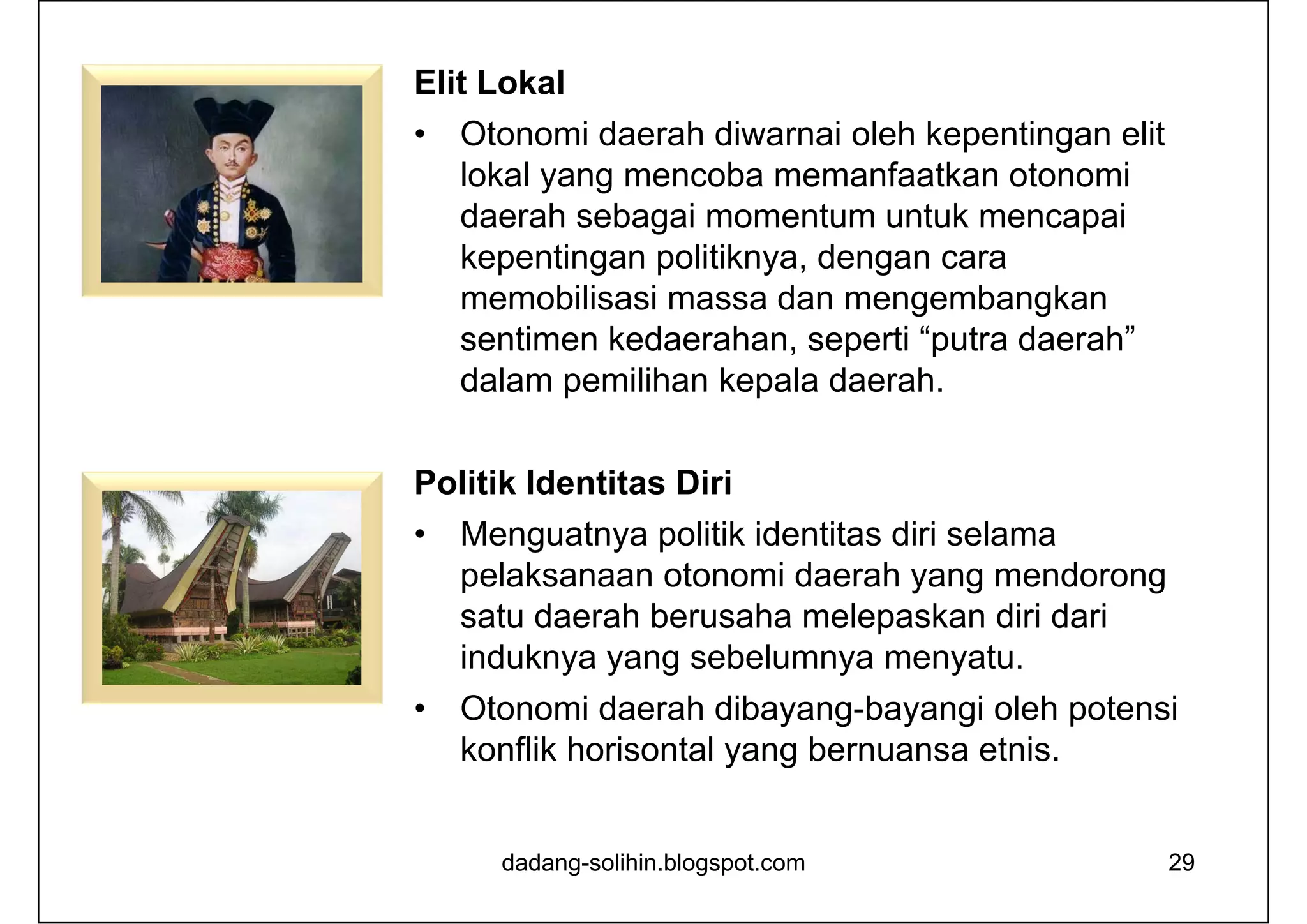 Desentralisasi dan Otonomi Daerah di Indonesia | PDF