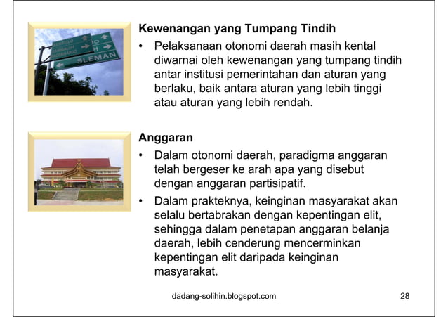 Desentralisasi dan Otonomi Daerah di Indonesia | PDF