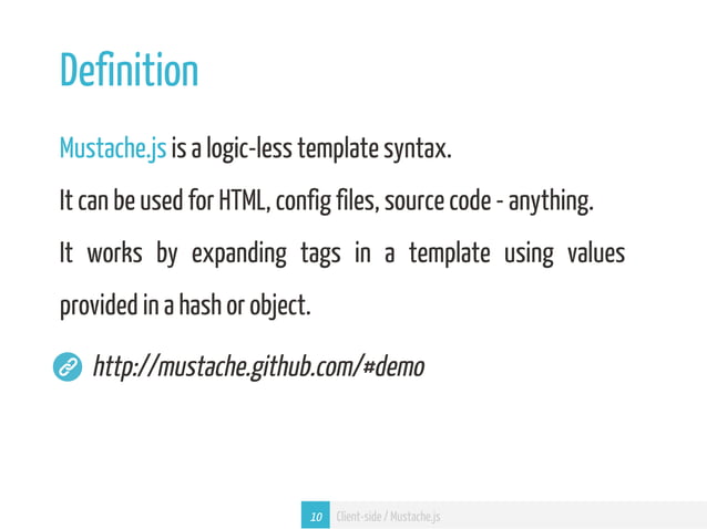6 Template Engine Mustachejs