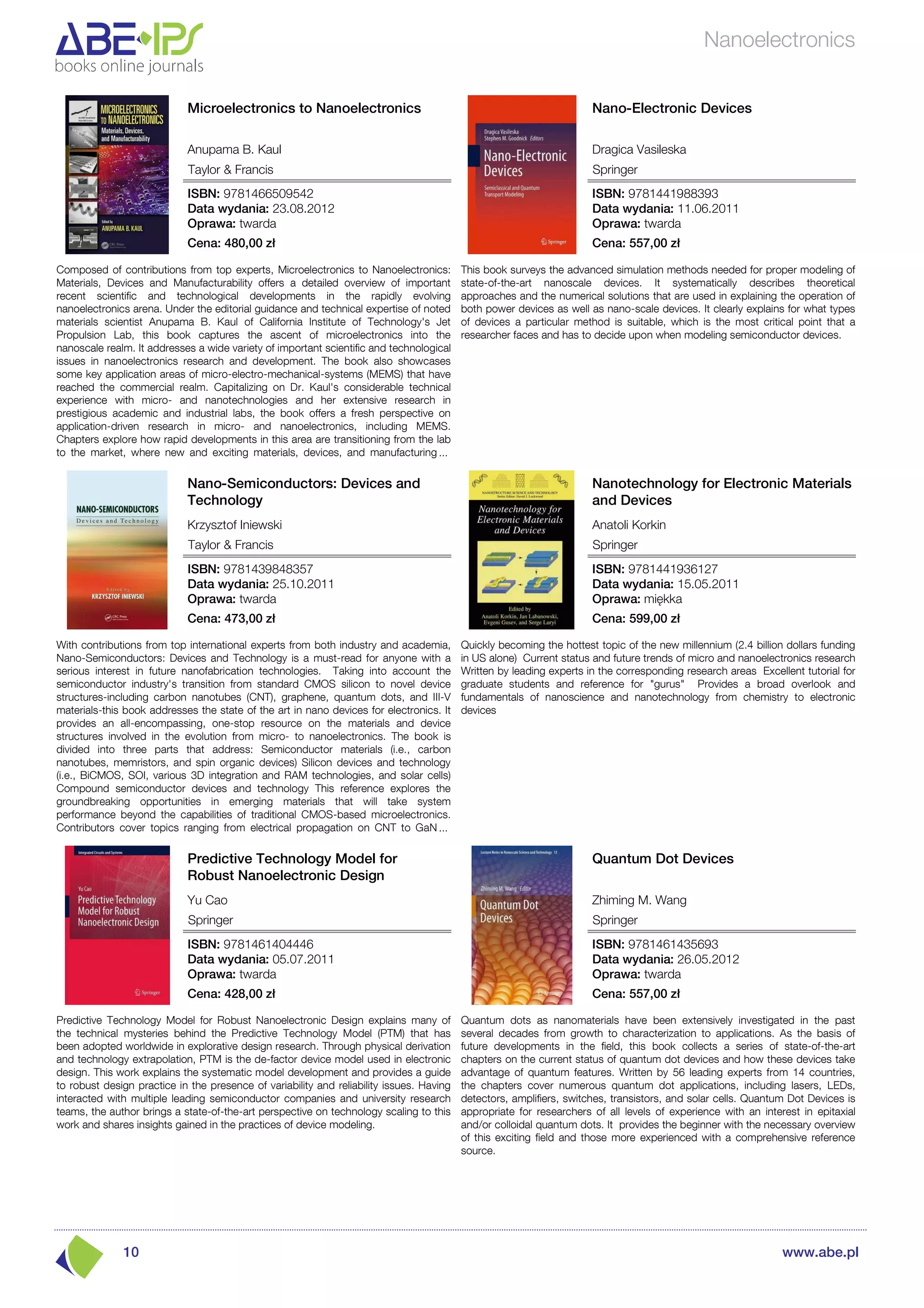 Nanotechnology books | PDF