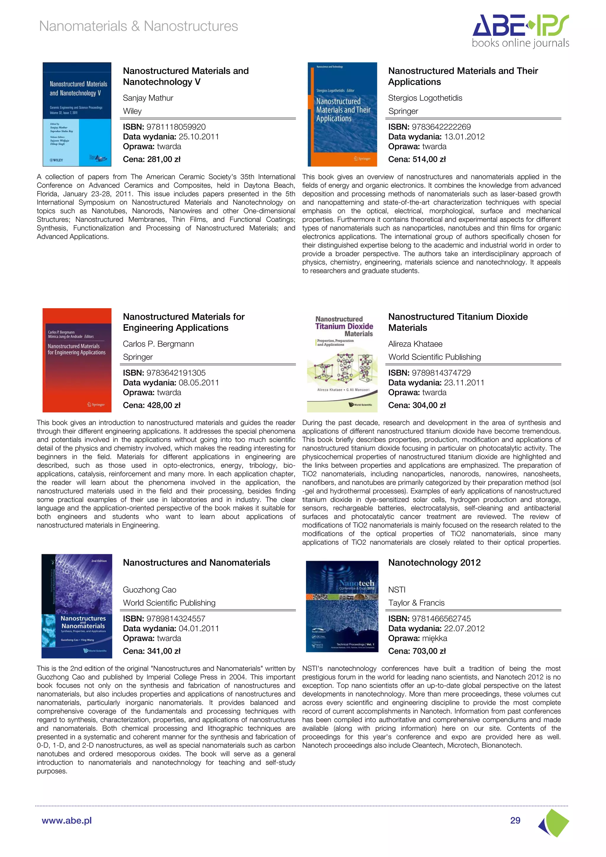 Nanotechnology books | PDF