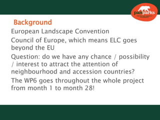 European Landscape Convention project | PPT