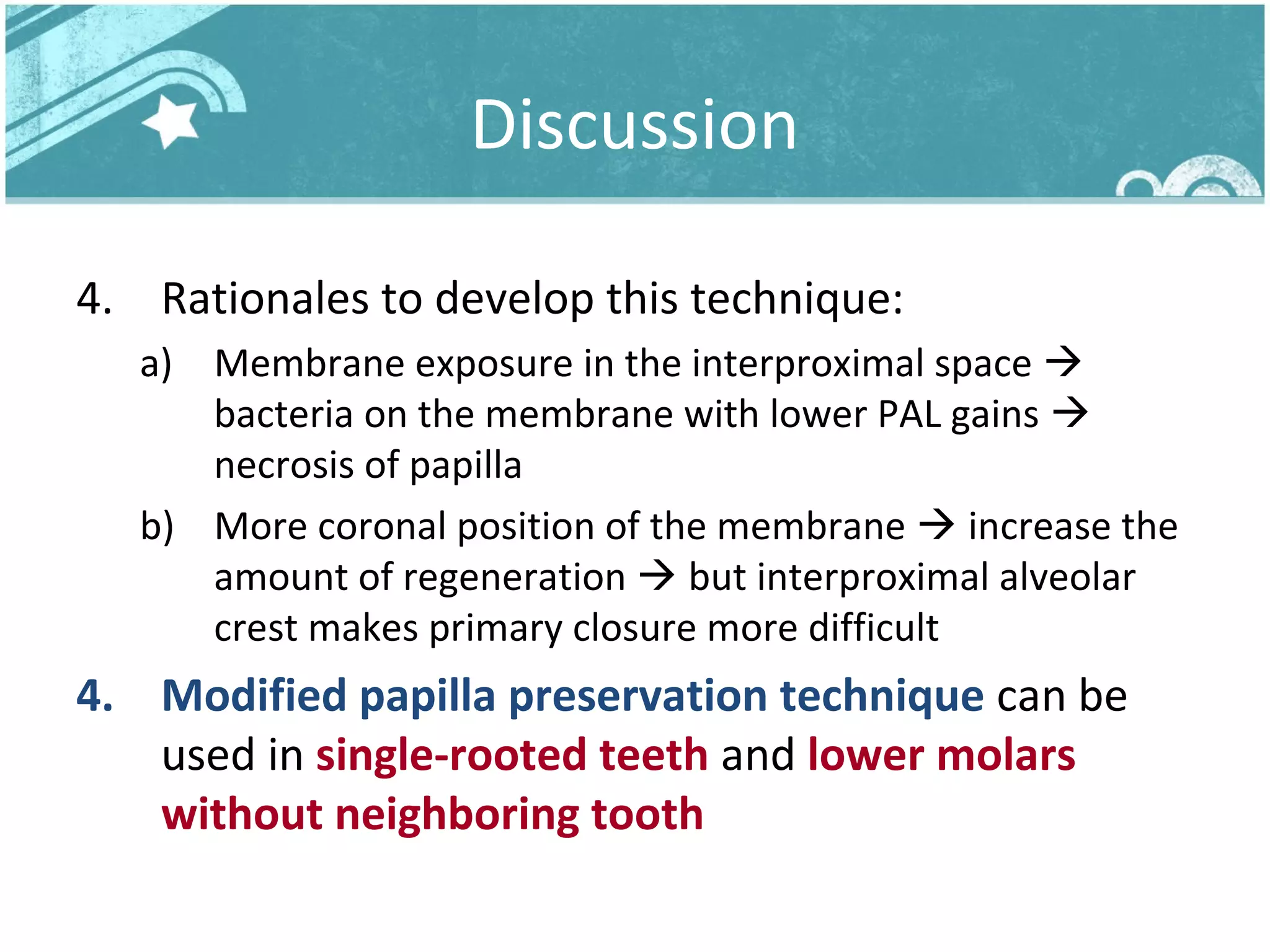 Modified Papilla Preservation Technique | PPT