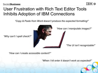 Ephox corp's EditLive! rich text editor for IBM Connections to be Unveiled at IBM Connect 2013 | PPT